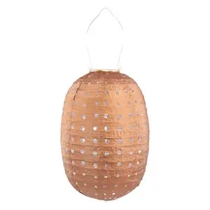ALLSOP HOME & GARDEN Soji Stellabarrel Swiss Dotsolar Lantern - Copper