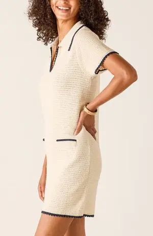 VOYAGEUR BY MERSEA Paley Polo Crochet Mini Dress