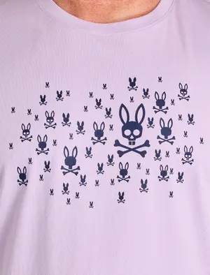 Psycho Bunny Big & Tall Nev Allover Graphic Tee