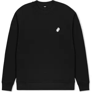 DALIX Relaxed Fit Fleece Crewneck Sweatshirt - Black