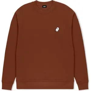 DALIX Relaxed Fit Fleece Crewneck Sweatshirt - Clay