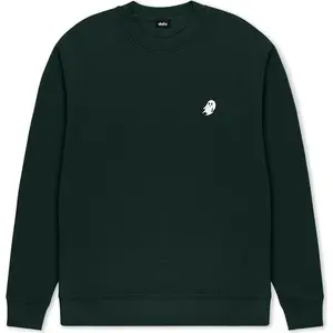 DALIX Relaxed Fit Fleece Crewneck Sweatshirt - Pine Green
