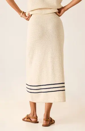 VOYAGEUR BY MERSEA Paley Crochet Midi Skirt