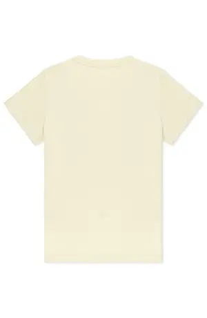 DALIX Butterfly Short Sleeve Cotton T-shirt - Butter