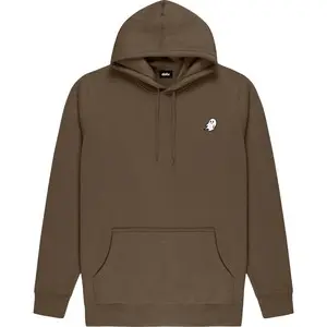 DALIX Fleece Hooded Sweatshirt - Walnut