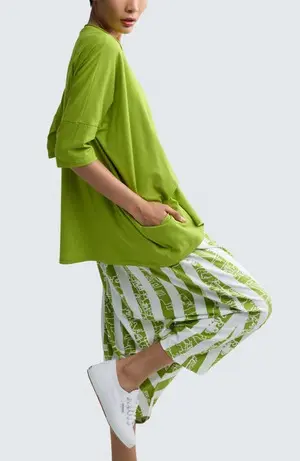 LUUKAA Layered Jersey Tunic - Lime