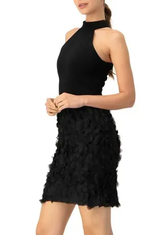 IVONNE Halter Neck Short Dress