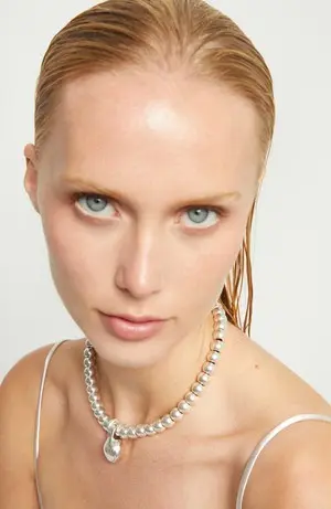 UNODE50 Sterling Plated Spheres Necklace - Silver