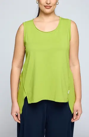 LUUKAA Azari Sleeveless Jersey Top - Lime