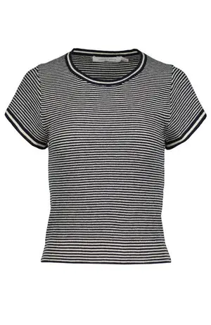 BISHOP + YOUNG Short Sleeve Striped Sweater