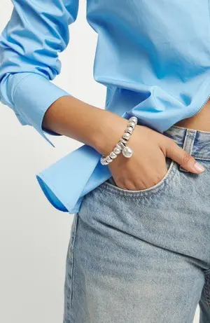 UNODE50 Bracelet With Dials Plated In Sterling