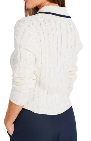 BISHOP + YOUNG Jackie Polo Long Sleeve Sweater