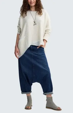 LUUKAA Textured Hemp & Cotton Blouse