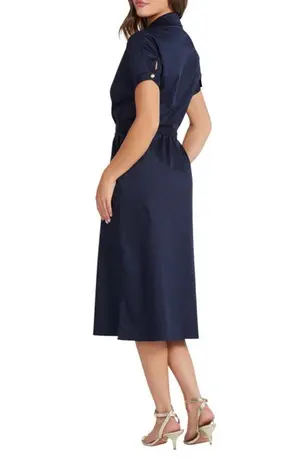 BISHOP + YOUNG Lauren Button Front Shirt Dress
