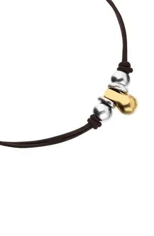 UNODE50 Leather Necklace With Three Dials
