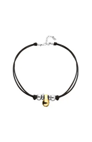 UNODE50 Leather Necklace With Three Dials