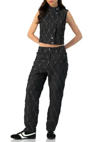 IVONNE Straight-leg High-rise Jeans With Distressed Detail