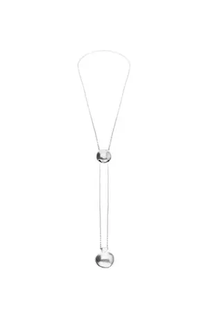 UNODE50 Sterling Plated Adjustable Chain Necklace With Two Weights
