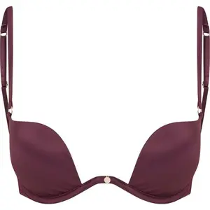 HOUSE OF SILK Seamless Push Up Bra - Plum