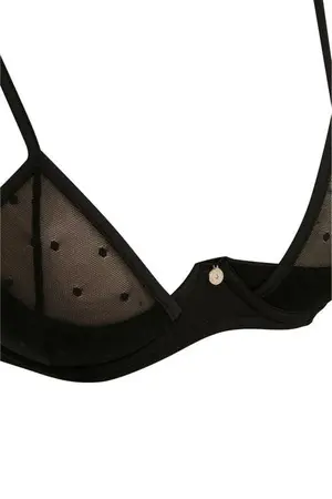 HOUSE OF SILK Matilda Lace Push Up Bra - Black