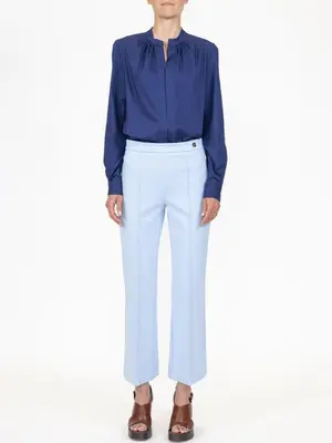 CALLAS MILANO Lola Cropped Kick Flare Pant - Pale Blue