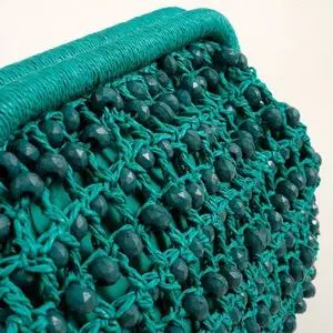 ZSA ZSA ZSU Delhi Raffia Clutch