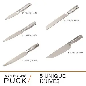 WOLFGANG PUCK 6-piece Stainless Steel Knife Set