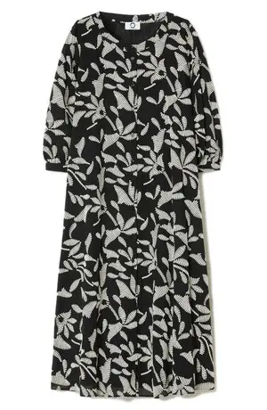 Marina Rinaldi Floral Embroidery Maxi Dress