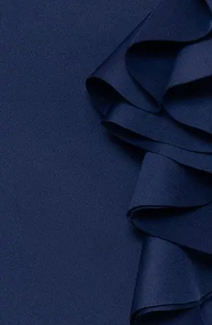 XSCAPE EVENINGS Ruffle Scuba Cocktail Dress