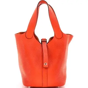 Hermès Picotin Lock Bag Clemence Pm - Feu