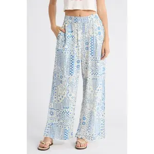 BILLABONG Printed Wide-leg Pants