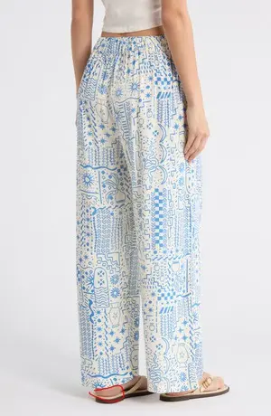 BILLABONG Printed Wide-leg Pants