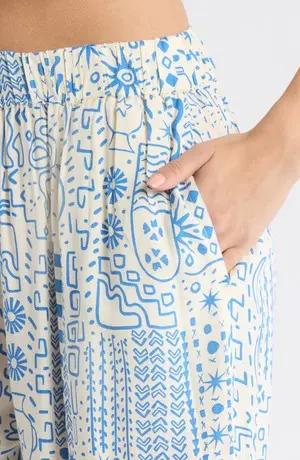 BILLABONG Printed Wide-leg Pants