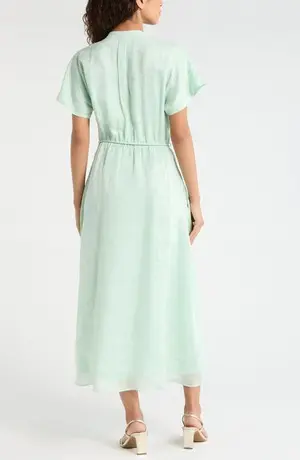 EVER NEW Jemma Linen Shirt Dress