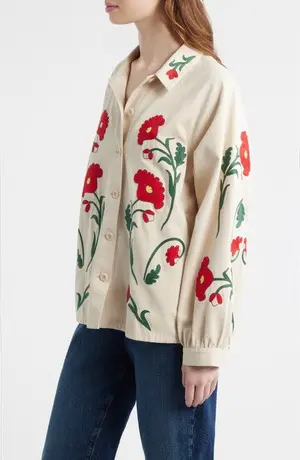 The Great. X Stetson Western Commodore Jacket - Cream