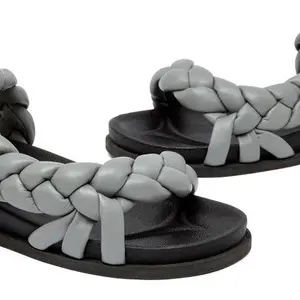 ALTA Corinna Braided Sandals - Grey