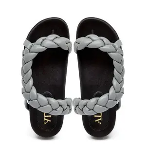 ALTA Corinna Braided Sandals - Grey