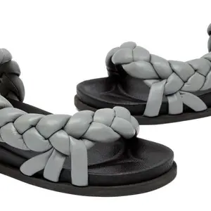 ALTA Corinna Braided Sandals - Grey