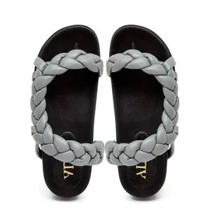 ALTA Corinna Braided Sandals - Grey