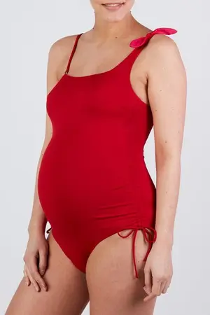 CACHE COEUR Dolce Maternity Swimsuit - Red