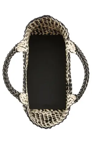 NAGHEDI St. Barths Medium Double Weave Tote - Obsidian