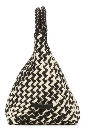 NAGHEDI St. Barths Medium Double Weave Tote - Obsidian