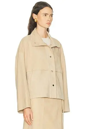 Nour Hammour Park Jacket - Vanilla Suede
