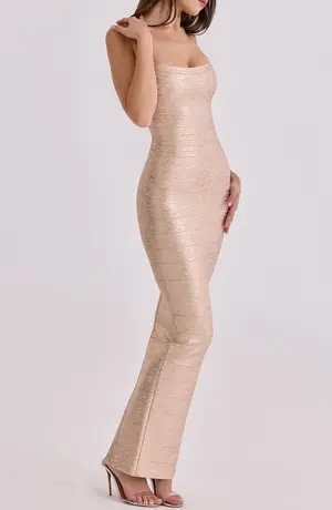 House Of Cb The Body Bandage Maxi Dress