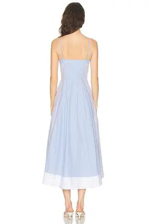 Simkhai Chamberlain Midi Dress - Periwinkle Multi Stripe