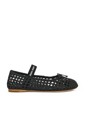 Miu Miu Ballet Flat - Nero