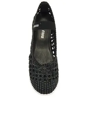 Miu Miu Ballet Flat - Nero