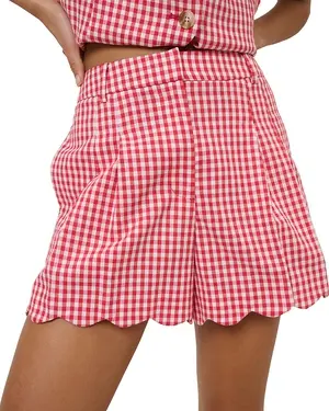 NOBODY'S CHILD Scallop Tailored Shorts