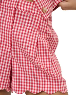 NOBODY'S CHILD Scallop Tailored Shorts