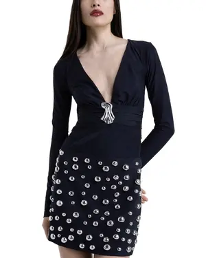KATE BARTON Bubble Studded Mini Skirt